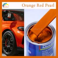 China Orange Red Pearl High Hiding Power Scratch Resistant Refinish Car Paint for Automotive Repair for sale