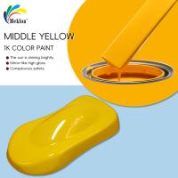 China 2113 Middle Yellow 2K Acrylic Car Repair Paint High-Solid Acrylic Topcoat with Intelligent Color Matching System for sale