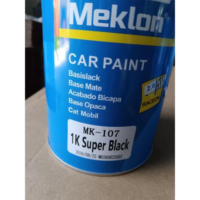 China ML-137P 1K Pure Black Acrylic Car Paint High Gloss Solid Color Automotive Refinishing Paint For Car Body Repair for sale