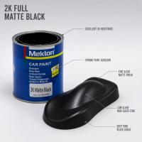 China Premium Hot Sale Matte Black 2K Auto Paint Super Fast Drying Acrylic High Solid Weathering Resistant Body Coating for sale