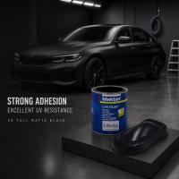 China Premium Hot Sale Matte Black 2K Auto Paint Super Fast Drying Acrylic High Solid Weathering Resistant Body Coating for sale