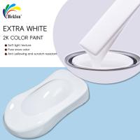 China Meklon ML-202 2K Extra White Automotive Refinish Paint High Coverage Solid White 2K Top Coat for Car Body Repair for sale