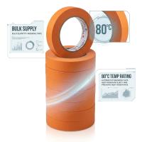 China Chinese Supplier Wholesales 80 Degree Heat-Resistant Car Repair Orange Masking Tape With High Viscosity That Can Be Customized With Original Packaging for sale