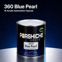 China 360 Blue Pearl 1K Crystal Blue Pearl Acrylic Automotive Paint High Gloss Refinish Coating for Car Body Repair for sale
