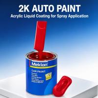 China 2K Red Acrylic Automotive Paint High Gloss Liquid Coating for Car Body Refinishing Repair for sale