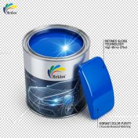 China Acrylic Resin Auto Refinish Paint Car Liquid Coating 1K Brilliant Blue for sale