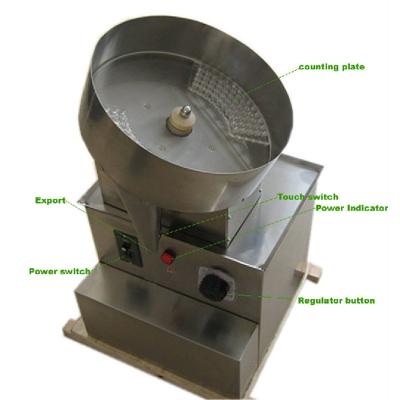 China Industrial Tablet Counting Machine 4-20mm Size Range with 6-36 Bottles/Min Capacity and 0.75KW Motor for sale