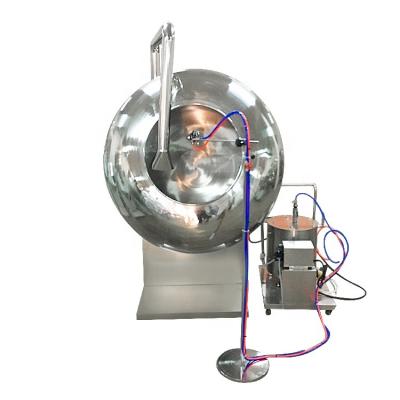 China Stainless Steel Peanut Coating Machine with Spray System - Variable Speed Control & Hot Air Drying for sale