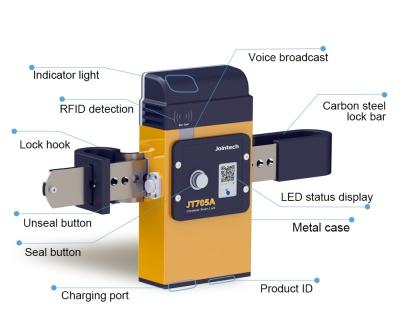 China Security Bluetooth GPS Padlock 4G Global Tracking Electronic Container Lock for sale