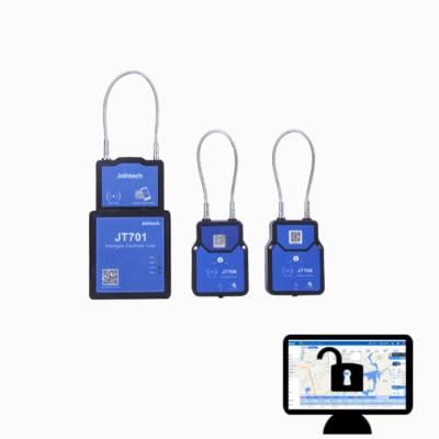 China Remote Authorization Unlock GPS Padlock Electronic Net Tamper Alarm Open Bulk Cargo for sale