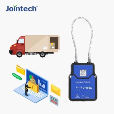 China Jointech Jt709A Tracking Device Padlock Lock Gps Lock For Container Monitor Cargo Gps Padlock Asset Tracking Device for sale