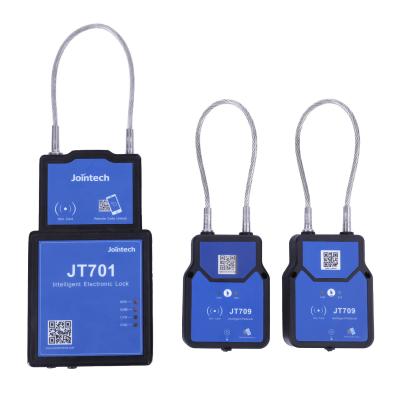 China Jointech JT709 Remote Control System Bluetooth GPS Smart Lock With 3000mAh Battery For Cargo Transportation for sale