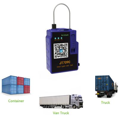 China Jointech JT709C Rechargeable Electronic Truck Lock Long Working Hours Container Door Lock With Tamper Alert for sale