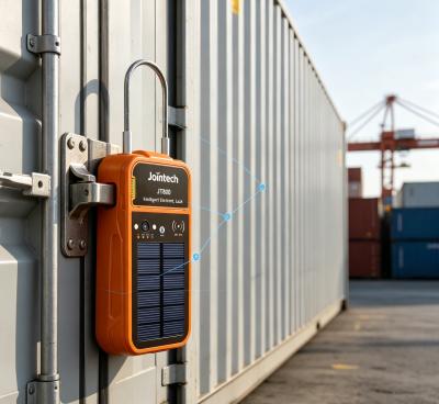 China Jointech JT800 Solar AI Lock – Real-Time Cargo GPS Tracker Padlock for sale
