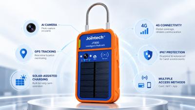China JT800 AI Smart Electronic Lock for Cargo Security and Remote Monitoring for sale
