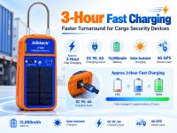 China JT800 Solar-Assisted Smart Electronic Lock with 3-Hour Fast Charging for Cargo Security for sale