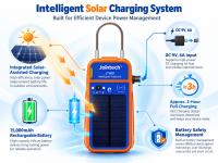 China JT800 Solar-Assisted Smart Electronic Lock with 3-Hour Fast Charging for Cargo Security for sale