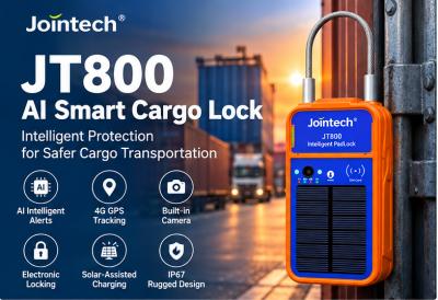 China JT800 AI Smart Cargo Lock with Intelligent Security Alerts and GPS Tracking for sale