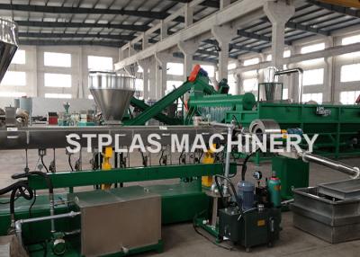 China PP PE Plastic Recycling Pellet Machine Twin Screw Extruder Pelletizer With CaCO3 for sale
