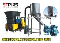 China Single Shaft Plastic Shredder Machine And Crusher In One Unit PLC Program Control for sale