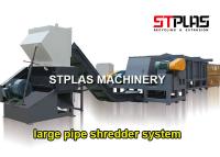 China Horizontal Type Plastic Shredder Machine 2 Shaft For Large Diameter Pipes for sale
