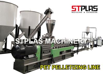 China Waste Plastic Recycling Pellet Machine With Twin Screw Extruder Energy Saving for sale