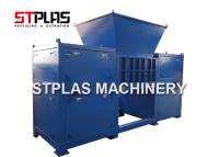 China Double Shaft Industrial Plastic Shredder Machine For Plastic Bottle / Hard Flakes for sale