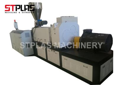 China PVC Hot Cut Plastic Recycling Pellet Machine With Conical Twin Screw Extruder for sale