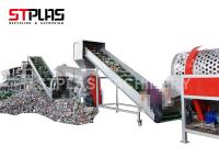 China Compact PET Bottle Washing Machine / Plastic Recycling Washing Plant 1000kg/h for sale