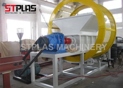 China Customizable output Double Shaft Industrial waste tire recycling shredder machine for sale