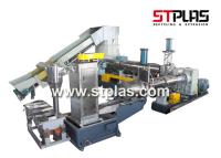 China Eco Friendly Plastic Recycling Pellet Machine With Single Screw Extruder for sale