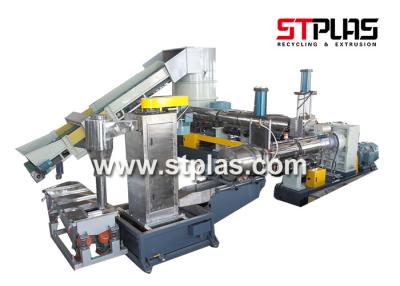 China Eco Friendly Plastic Recycling Pellet Machine With Single Screw Extruder for sale