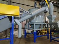 China Low Noise Pet Bottle Washing Plant , Industrial Plastic Friction Washer for sale