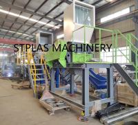 China Economic PET Recycling Machine , High Capacity Hot PET Bottle Flakes Washing Line for sale