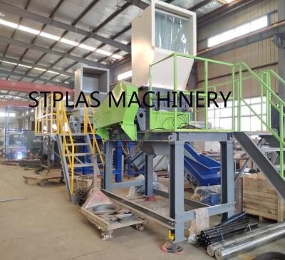 China Economic PET Recycling Machine , High Capacity Hot PET Bottle Flakes Washing Line for sale