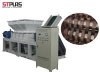 China Twin Shaft Portable Plastic Shredder Rubber Metal Wood Bottle Shredder With SKD11 for sale