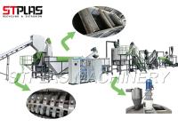 China Re-Make Bottle Level 2000kg/H Pet Flakes Washing Line for sale