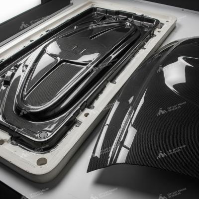 China Carbon Fiber Hood Mold for Automotive HP-RTM 60s Cycle High-Gloss A-Surface for sale