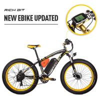 China US EU STOCK Long Range Fat Tire Electric Bike 1000w 17Ah All Terrain Motorcycle Hardtail Rich Bit Rt-012 for sale