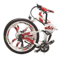 China EU STOCK 26 Inch Full Suspension Foldable Electric Bicycle Lithium Battery 36v 12.8ah for sale