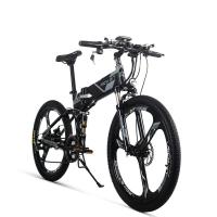 China EU STOCK 26 Inch Wheel Folding Electric Bike Full Suspension Rich Bit Top 860 Manual 36v 250w 12.8Ah for sale