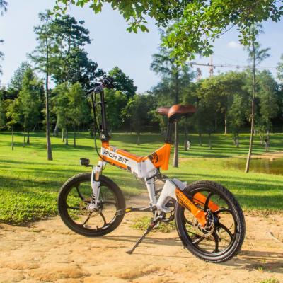 China Womens Full Suspension Ebike Folding Full Sus Electric Bike 48v 9.6Ah RICH BIT Top-730 for sale