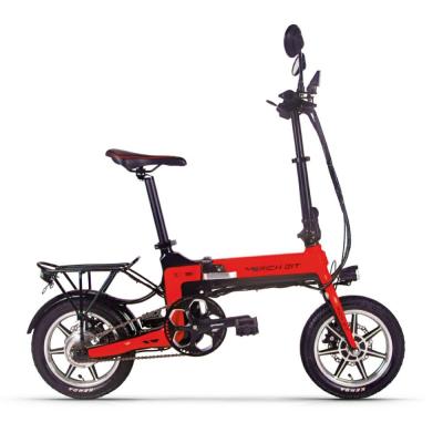 China Rich Bit Top 619 E Bike Folding Mini Electric Bike 250w 10Ah Integrated Frame for sale