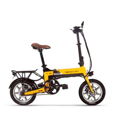 China 14 Inch E Bike Folding Electric Bike 14x2.125 Tire Aluminum Fork for sale