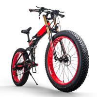 China 26 Inch Mountain Beach Electric Bicycle Ebike Fat Tire Rich Bit Fat E Bike Folding 350w 48v for sale