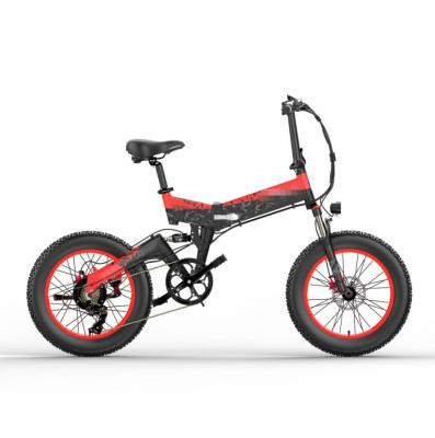 China Folding Full Suspension Fat Tyre Electric Bicycle 20inch 1000w 48v X3000 for sale
