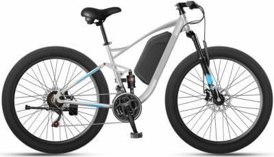 China 26 Inch Fat Tire E Bike Wide Tires Steel High Carbon Full Suspension Fat Ebike 1000w 48v for sale