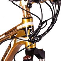 China 1000w Fat Tire Electric Bike Carrier Rear 17Ah Aluminum Frame Hardtail for sale