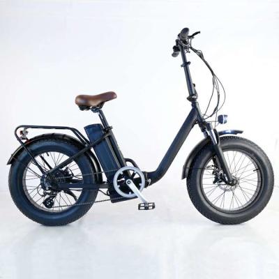China OEM logo Step Through 20 Inch Fat Tire Electric Bicycle For Women Outdoor Travel for sale