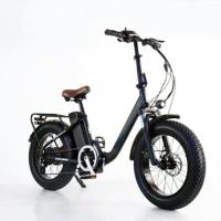 China OEM logo Step Through 20 Inch Fat Tire Electric Bicycle For Women Outdoor Travel for sale